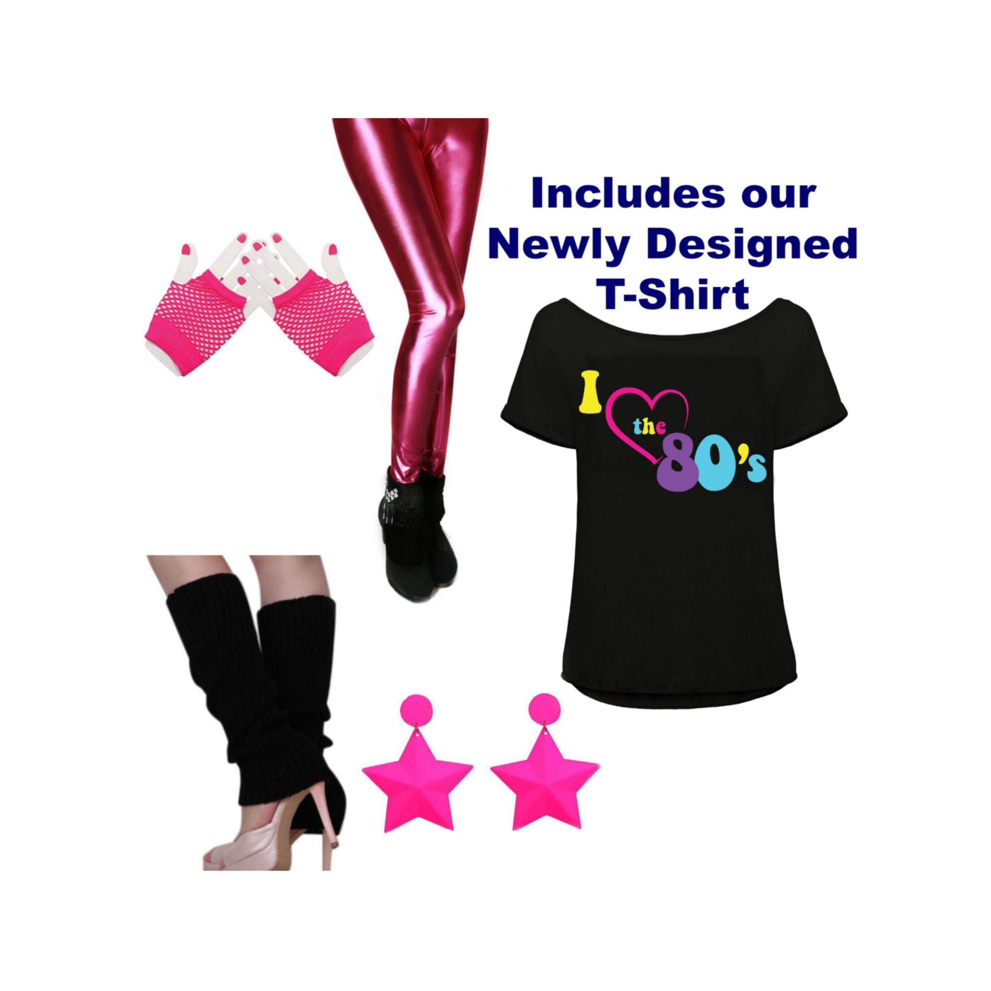 80s Fancy Dress Costume Ideas Womens I Love the 80s Top T - Etsy Australia