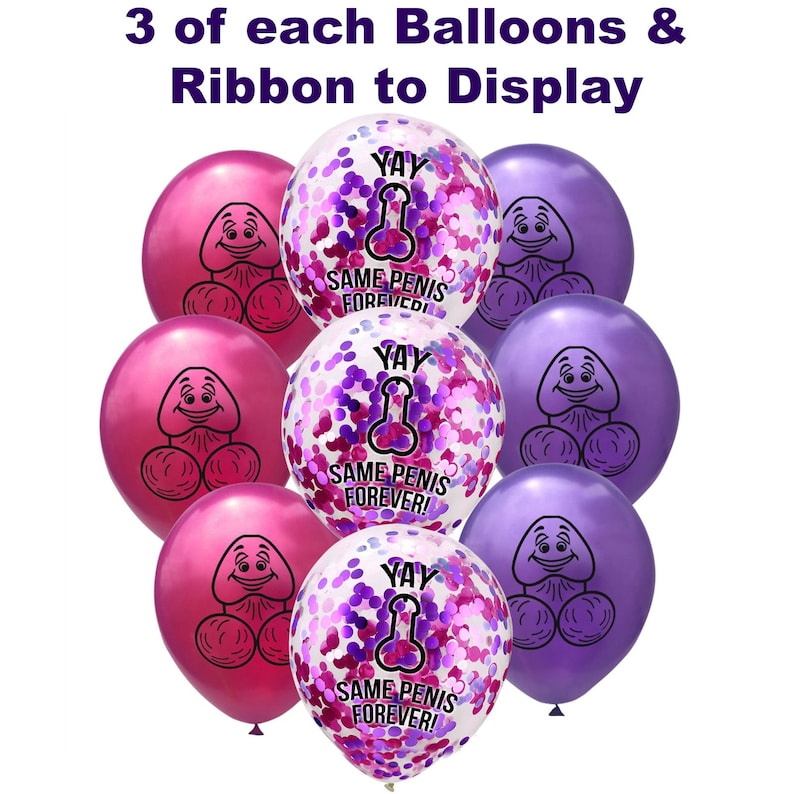 Hen Party Balloons Bachelorette Balloons Willy Balloon - Etsy
