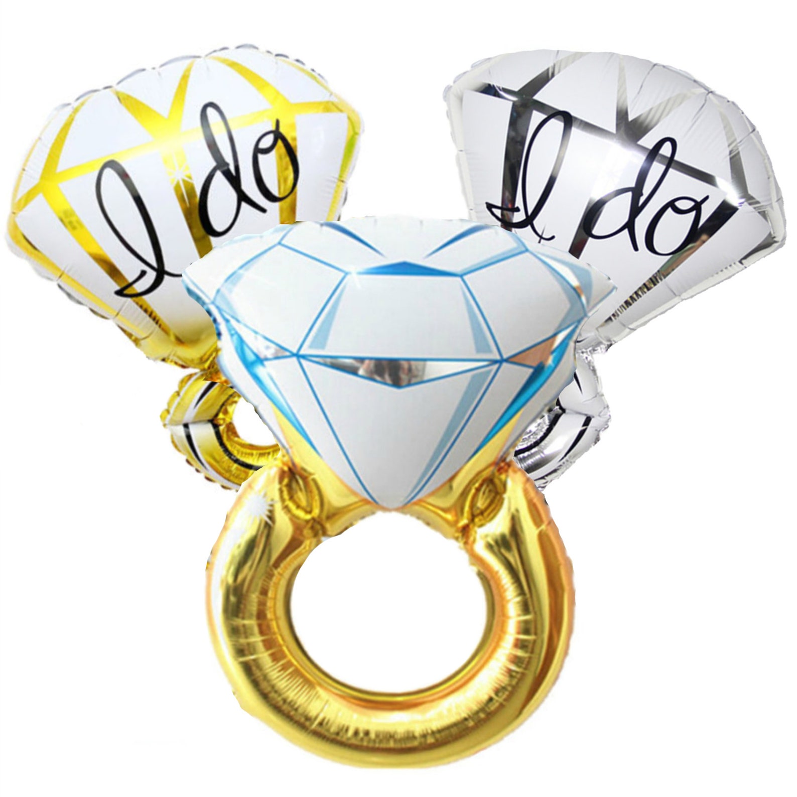 I Do Balloons & Diamond Ring Balloons Wedding Bridal Shower - Etsy ...