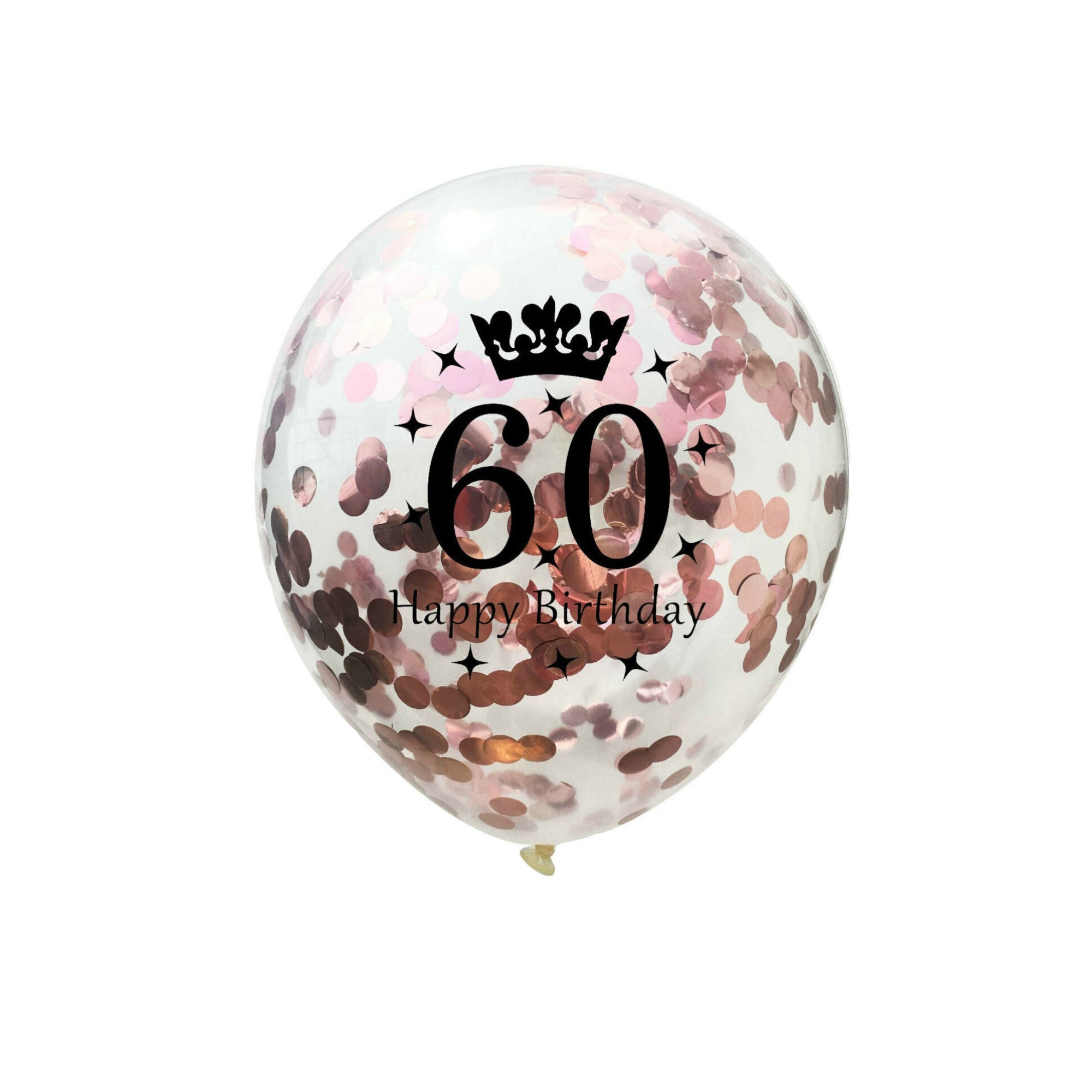 60th Rose Gold Birthday Decorations Happy Birthday Letter - Etsy Australia