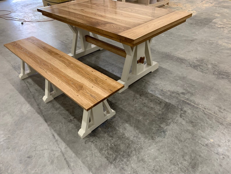 Farmhouse Trestle Table - Etsy