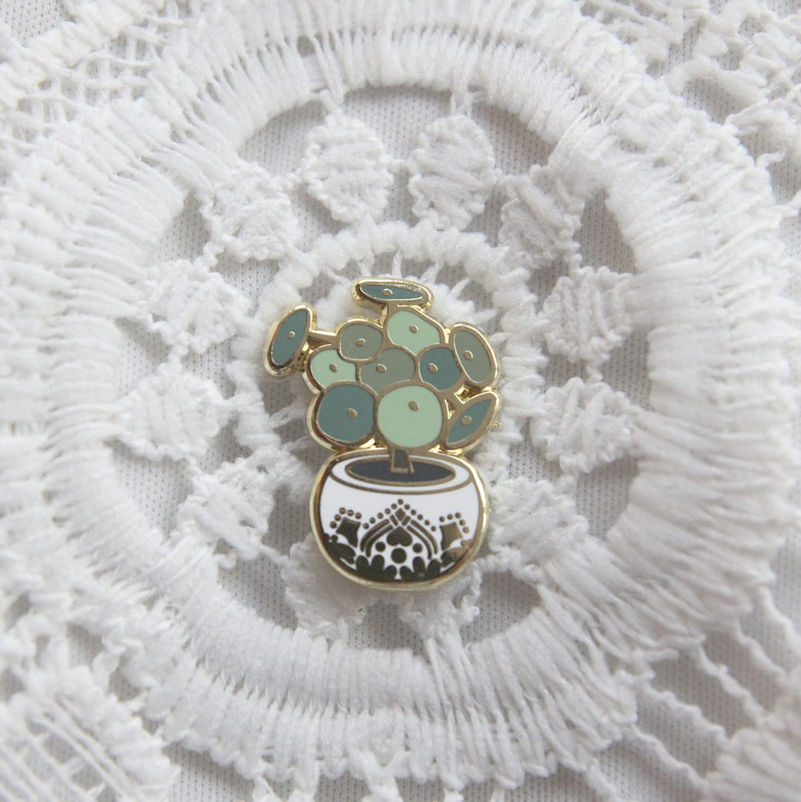 Plant lapel enamel pins 1 inch tall monstera deliciosa | Etsy