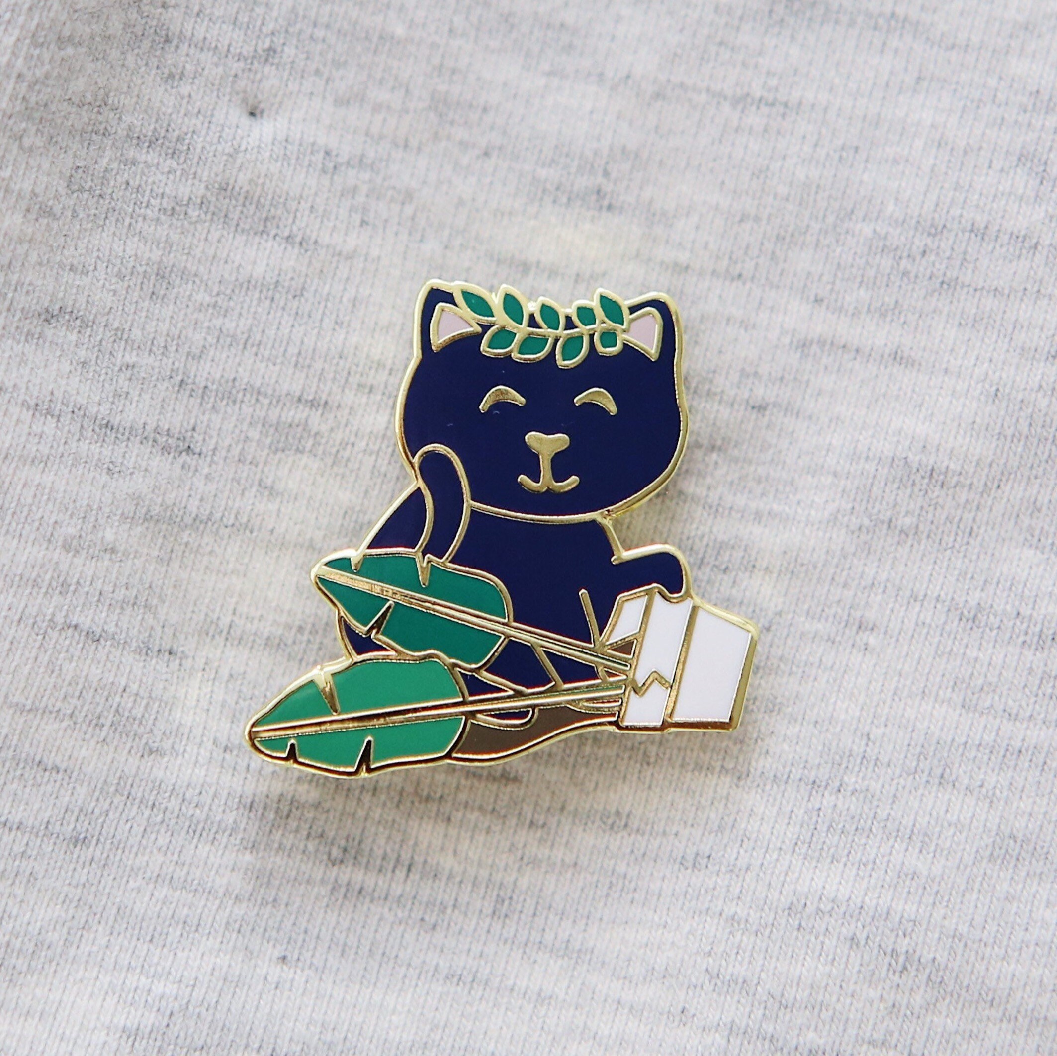 Cat Knocking Over a Plant Hard Enamel Pin - Etsy