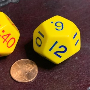 Large Time Dice Hours Minutes Learn Teach Manipulate - RPG Tool ...