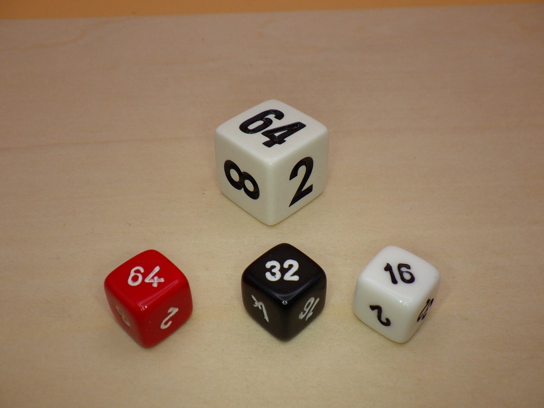 D6 (6-sided) Doubling Cube Die - Tabletop Gaming RPG Roleplay CCG Board ...