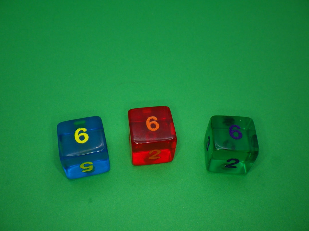 No One Face, Replaced With Extra 6 Face Custom D6 Die 16mm Gaming Tabletop RPG Dice Roleplay CCG ...