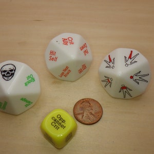 RPG Critical Hit and Fumble Dice Tabletop Gaming Game Roll Random ...