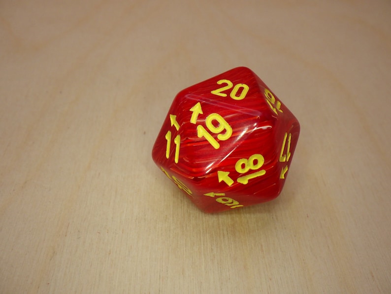 Jumbo 26mm Vortex D20 Counter Dice | Large Spindown Life Tracker | MTG ...