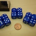 16mm 12D6 Dice Block - Blue With White - Tool Tabletop Roleplay Games ...