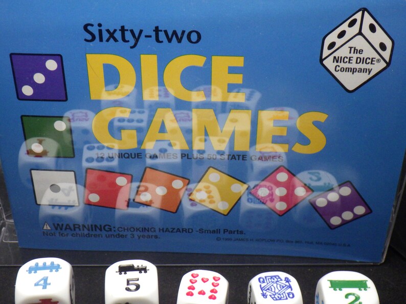 62 Dice Games - Instructions With Dice Tabletop Gaming - D6 RPG ...
