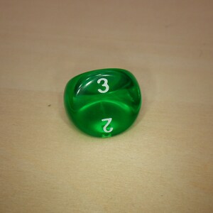 Translucent Gemstone Style D3 3-sided Die Dice RPG Tool Tabletop ...