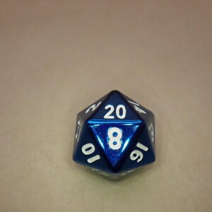 Metal Blue 16mm 7 Die Polyhedral Dice Set (or Individually) - RPG Tool ...