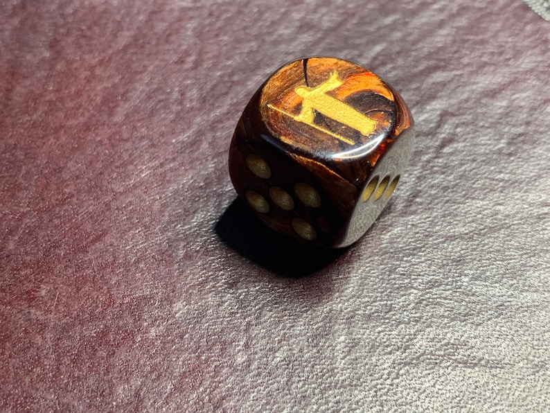 Mage 16mm D6 Six-sided Die Customized RPG Dice Tabletop | Etsy