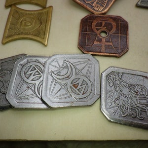 Metal Coins With Pouch - Choice Between Two Sets - RPG Tabletop Gaming ...