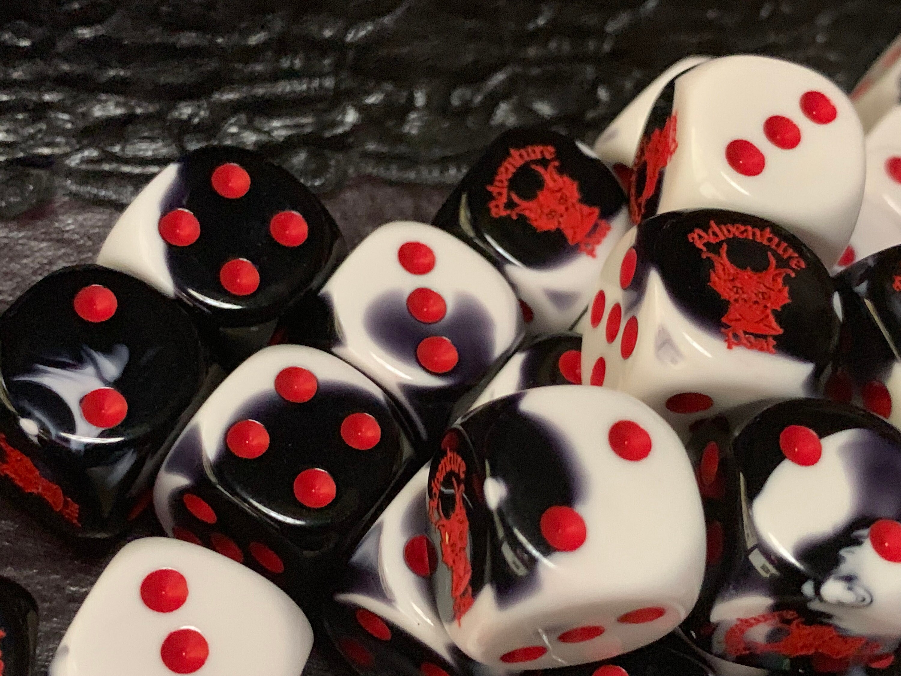 Adventure Post Logo Customized Six-sided Dice Red Dragon - Etsy