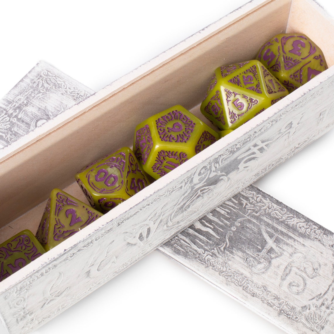 25mm Titan Dice Polyhedral Set With Box Achlys RPG Tabletop - Etsy