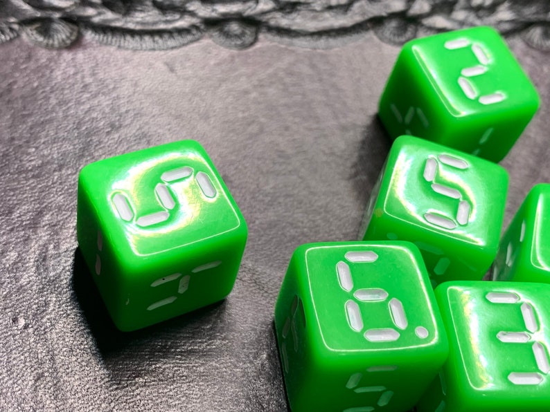 Retro Dice 12D6 twelve 6-sided isolated Tabletop - Etsy