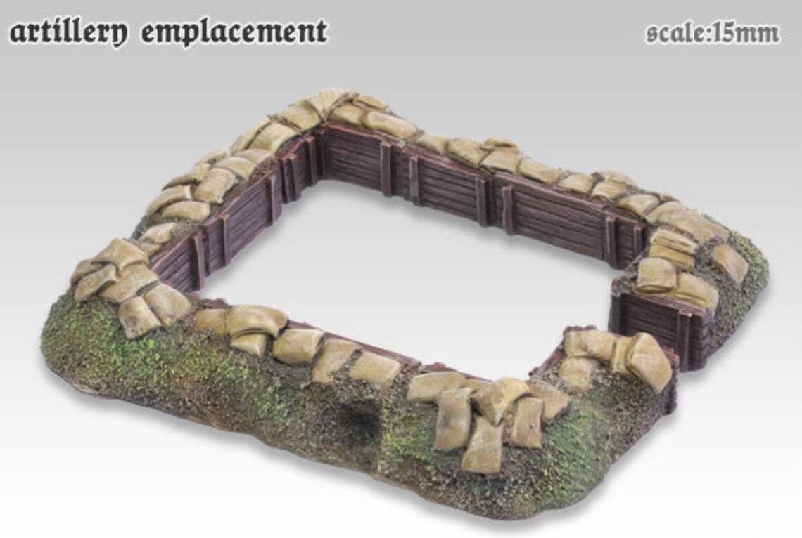 Artillery Emplacement - 15mm Models Miniatures Figures RPG Tabletop ...