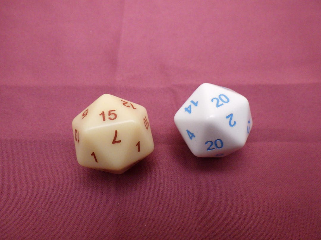 20/19/18 Are 20s and 1/17/16 Are 1s Custom Made D20 16mm Cheat Gag Die ...