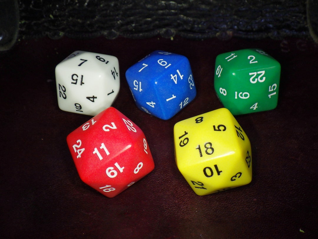 24-sided Polyhedral D24 Die | Tabletop RPG Gaming Accessory | D&D Math ...
