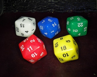 10D4 10 Four Sided 16mm Blank White Dice RPG Tool Tabletop Roleplay ...