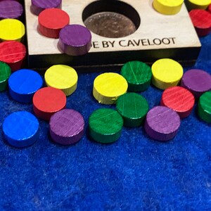 Small Round Wood Game Markers 50/bag - RPG Tabletop Gaming Cards Board ...