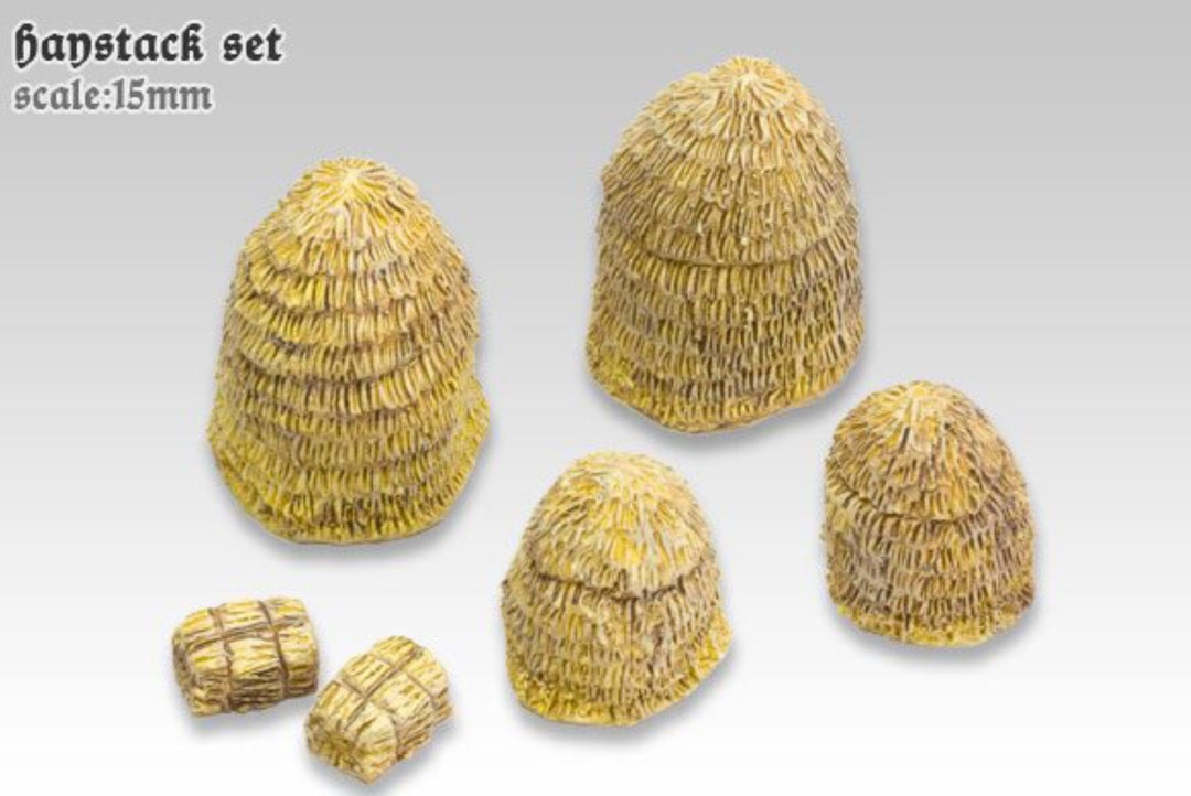 Haystack Set - 15mm (6) - Miniatures Figures RPG Tabletop Roleplay ...