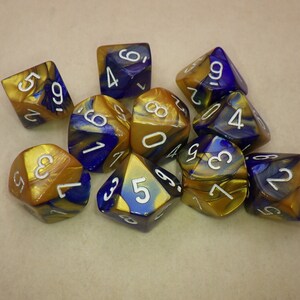 10D10 16mm Set of Ten D10 Dice - Your Choice of Colors - RPG Tool ...
