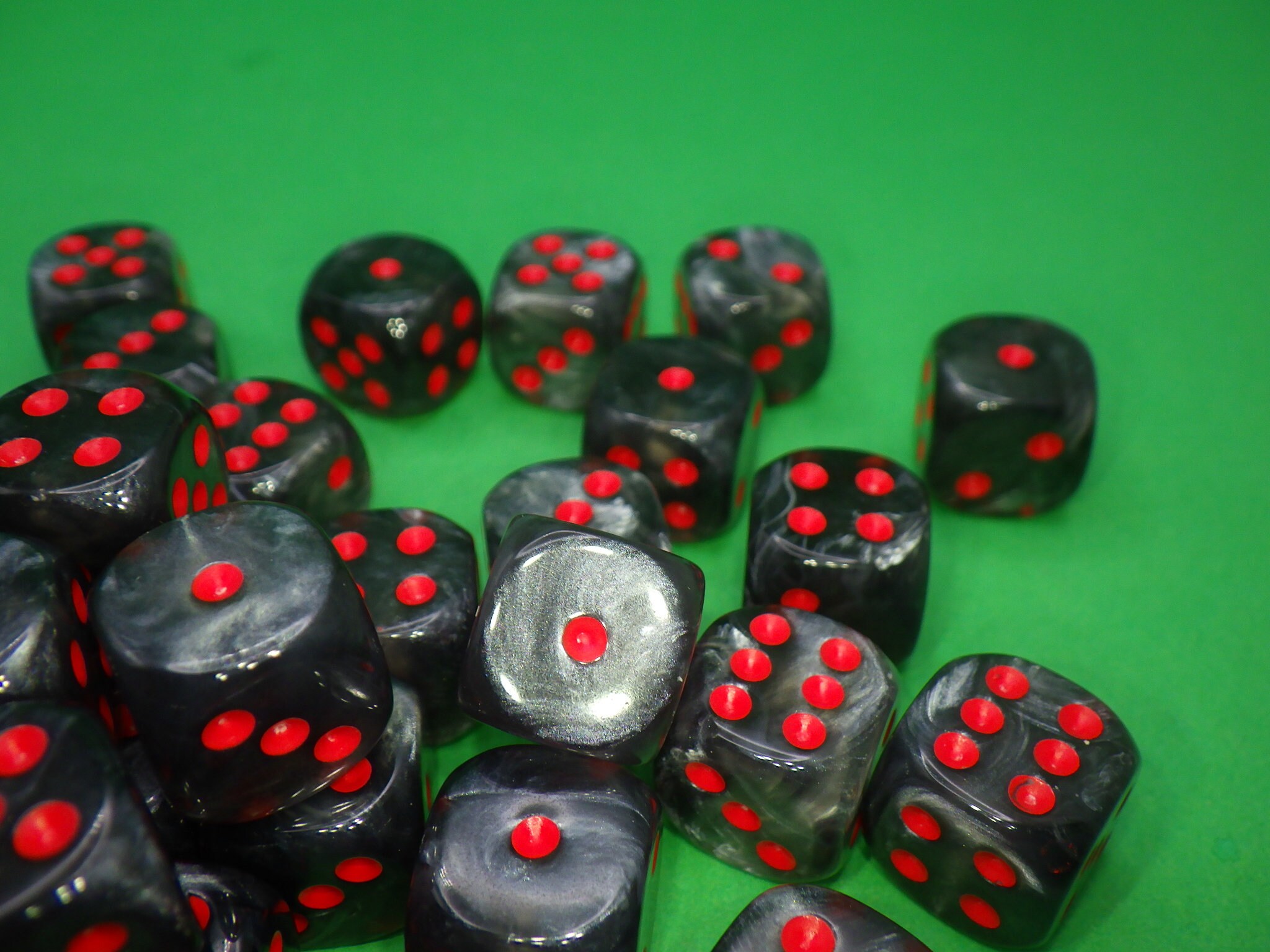 12mm 36D6 Dice Block thirty Six Die Velvet Black With Red - Etsy
