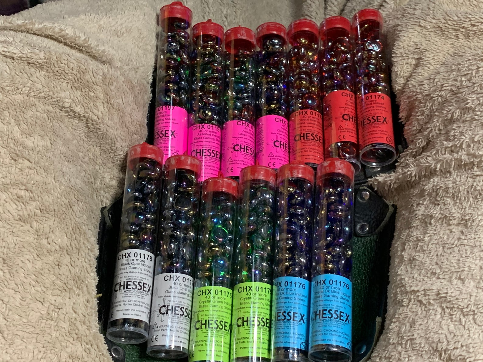 Iridized Glass Gaming Stones Counters for Tabletop RPG, Card, and Board ...