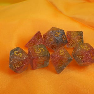 Unity 7 Die 16mm Resin Polyhedral Dice Set - RPG Tool Tabletop Roleplay ...