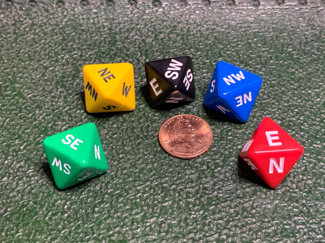 Compass Direction Dice D8 - Eight Sided North South East West Die - RPG ...