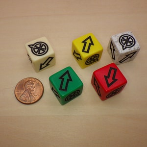 16mm Scatter Arrows D6 Custom Engraved Die - RPG Dice Tool Tabletop ...