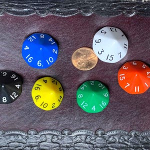 20mm Assorted D16 (sixteen Sided) X6 Dice Opaque - RPG Tool Tabletop ...
