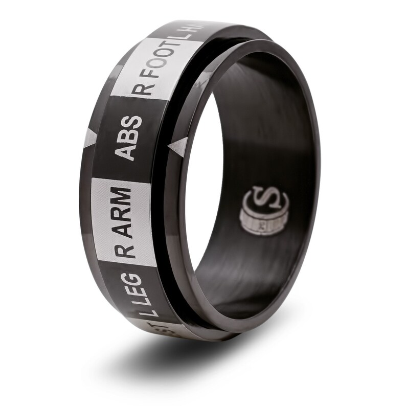 Hit Location Dice Random Number Spinner Ring Black Tabletop | Etsy