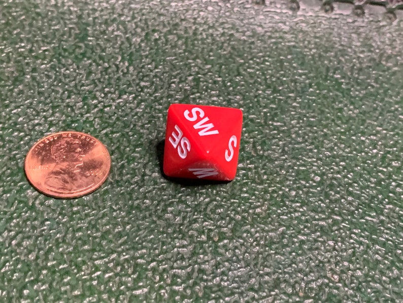 Compass Direction Dice D8 - Eight Sided North South East West Die - RPG ...