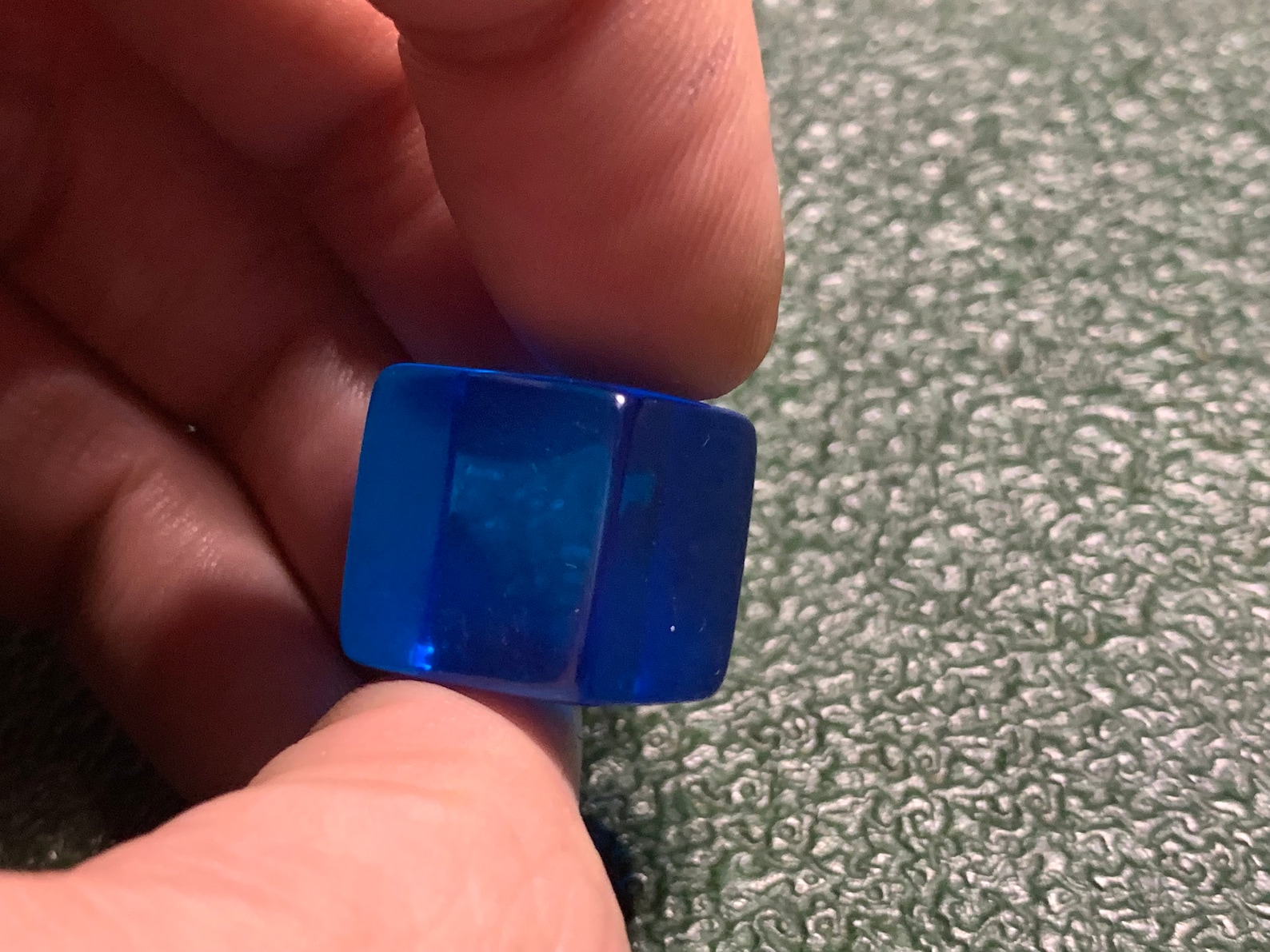 Blank Dice - D6 16mm - Transparent - Blue Six Sided Counting Cube RPG ...