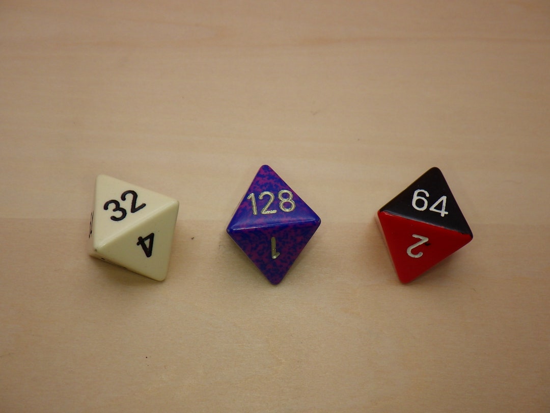 D8 8-sided Doubling Cube Die Tabletop Gaming RPG Roleplay CCG Board ...