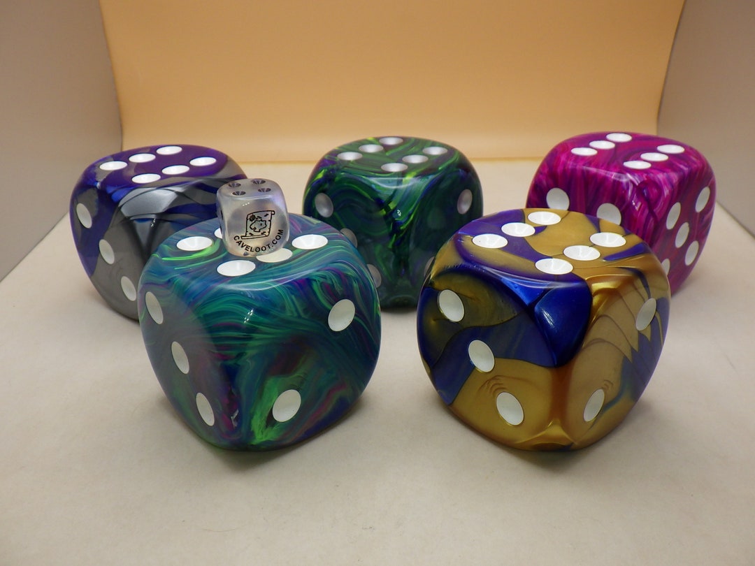 Choose Your Die - 50mm Mega 4.4oz D6 Extra Large Dice RPG Tool Tabletop ...