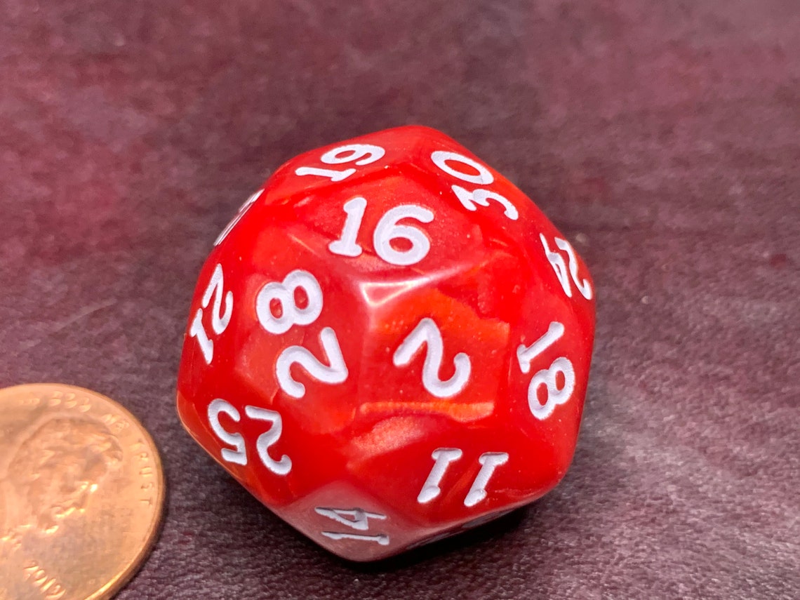 Pearlescent D30 Strategy Dice | 30 Sided Polyhedral Die / TTRPG Gaming ...