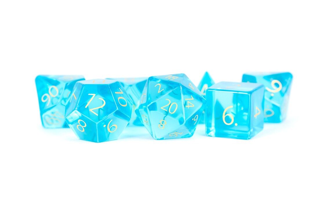 Zircon Glass Birthstone 16mm Dice Set: December- Topaz - Etsy