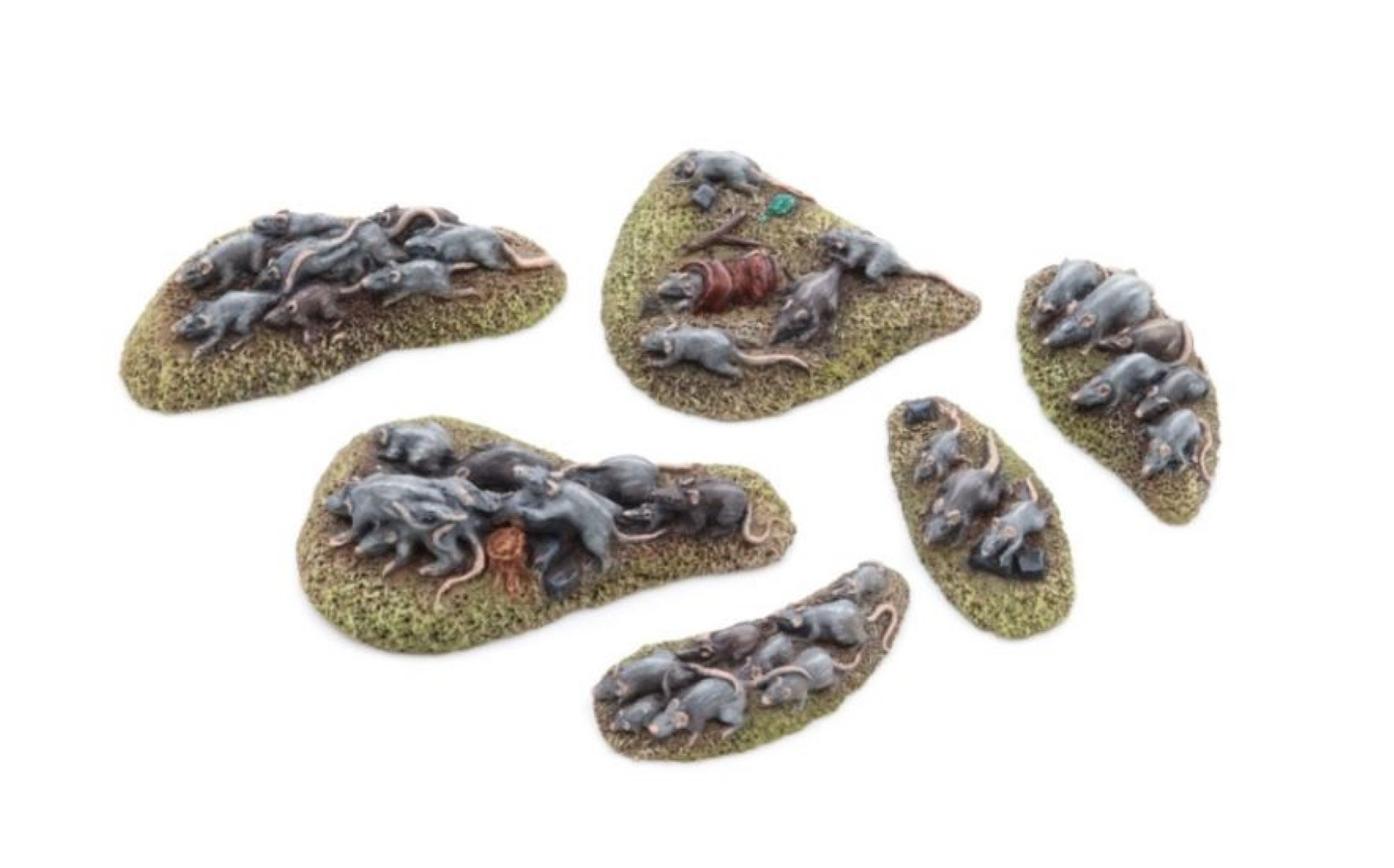 Rat Swarms - Set 1 (6) Miniatures Figures RPG Tabletop Roleplay Games ...