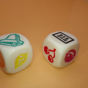 Slot Dice Game 3d6 Die Gaming Cherry Lemon Orange Bar Orange Bell Plum ...