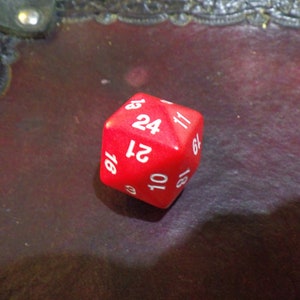 24-sided Polyhedral D24 Die | Tabletop RPG Gaming Accessory | D&D Math ...