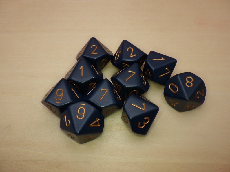 10d10 Dice Set / 16mm Opaque Ten-sided Tabletop RPG Counters / D&D ...