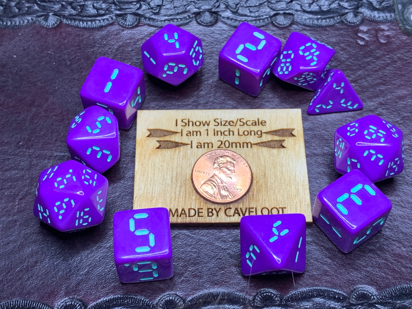 Retro Dice 11 Piece Polyhedral Set On The Run | Etsy