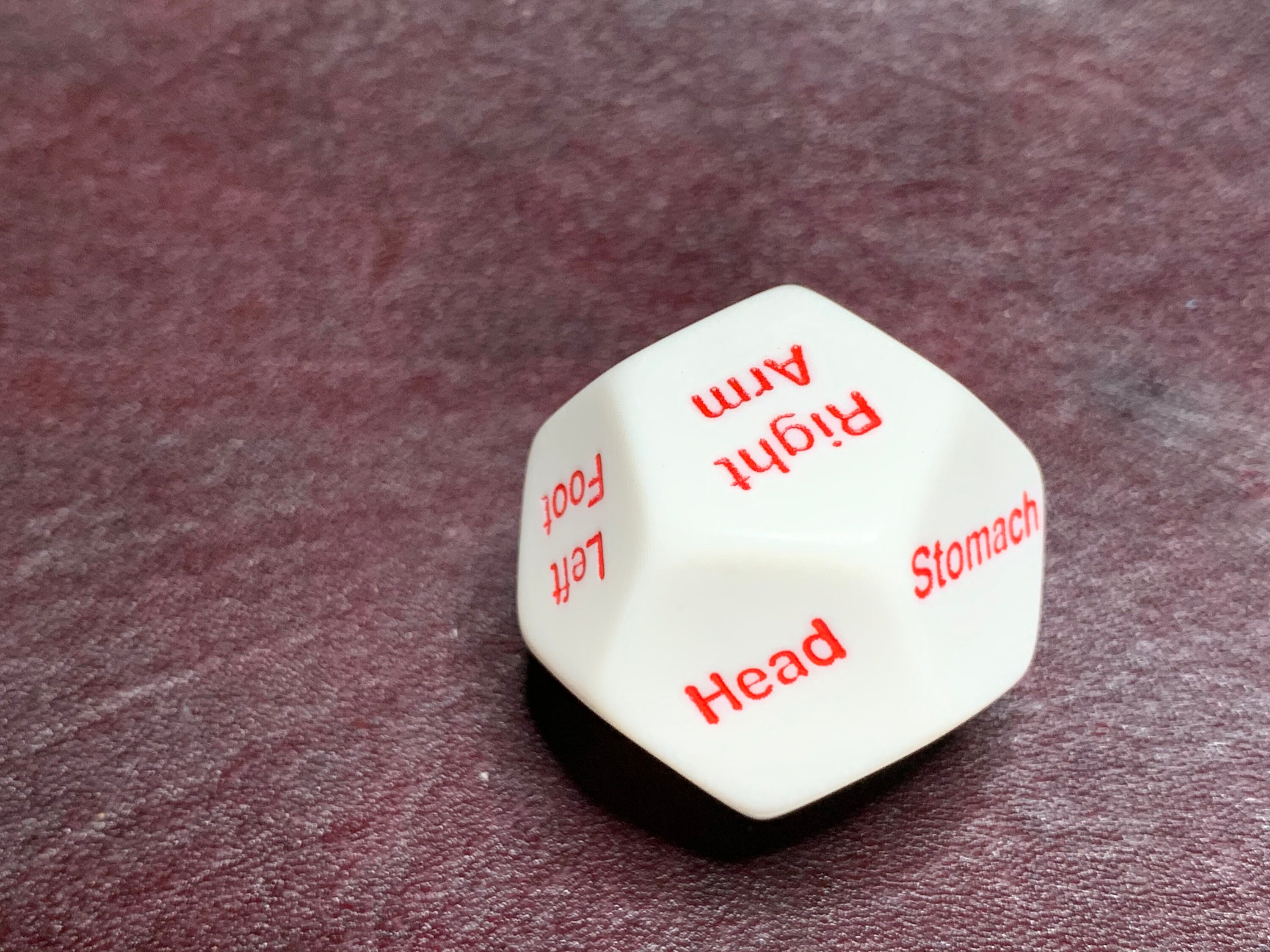 Hit Location D12 Twelve Sided Die Dice Critical Fumble 28MM - Etsy Polska