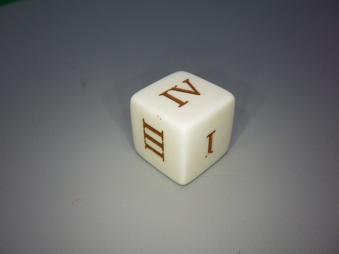 Roman Numeral Custom D6 Die 16mm Gaming Tabletop RPG Dice - Etsy