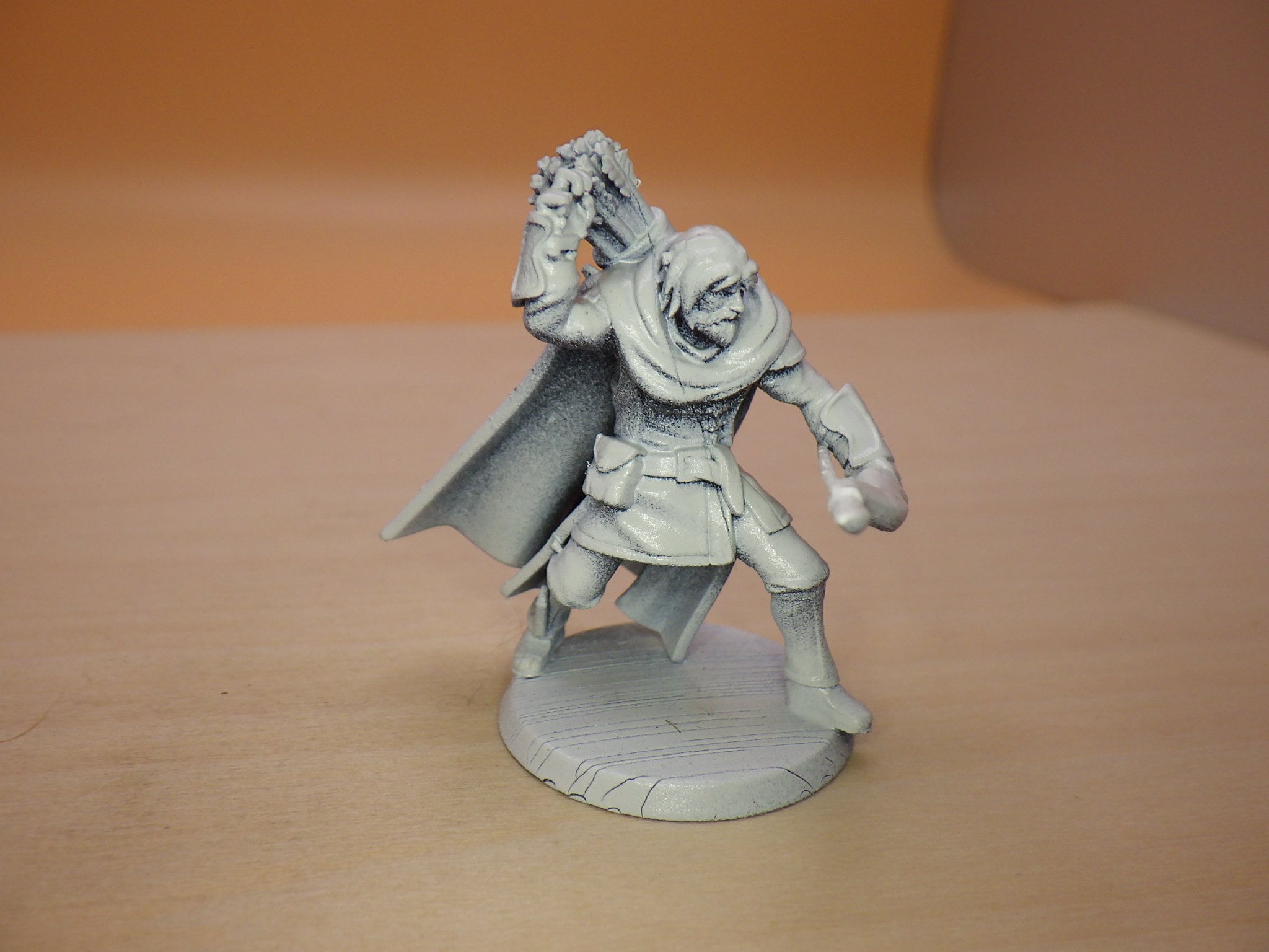 Bearded Ranger With Bow Drawing Shooting Arrow Miniature 28mm - Etsy