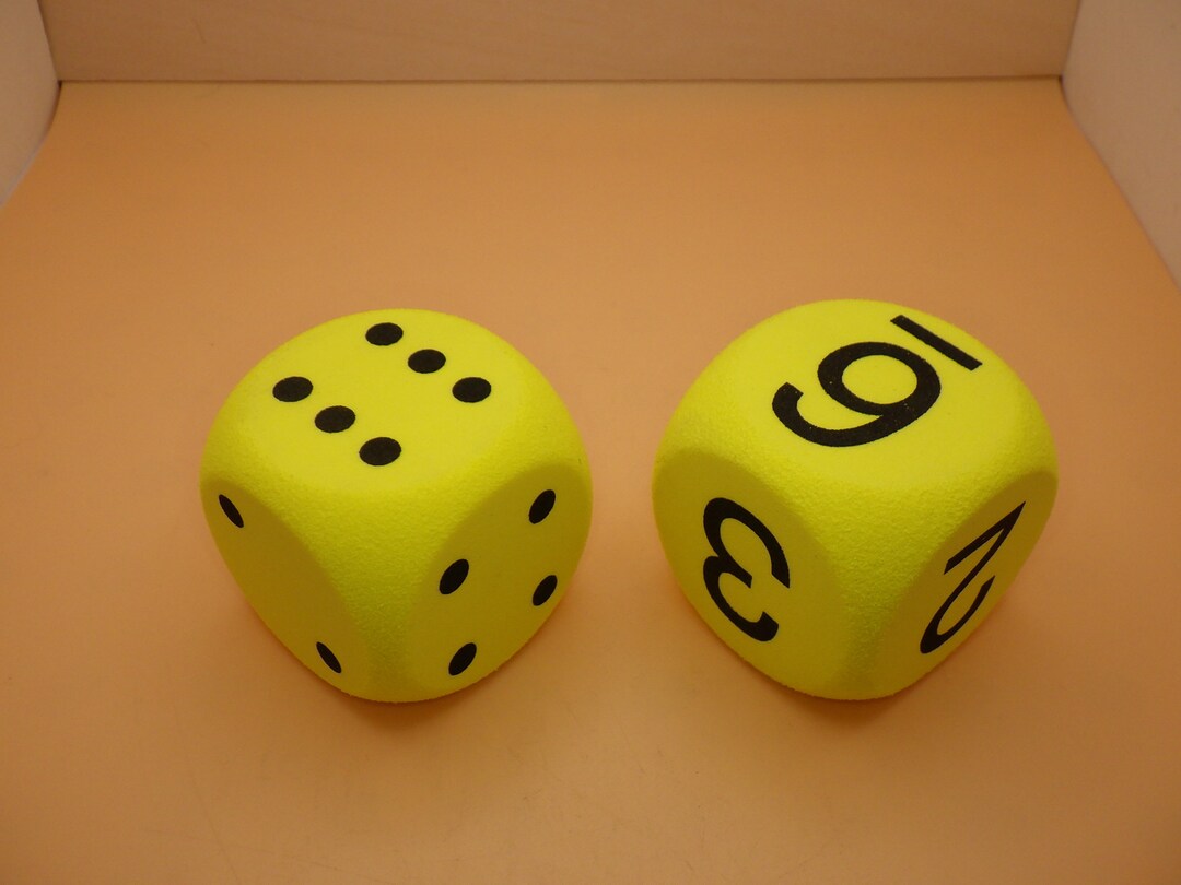 Round Corner Foam 50mm D6 Dice - RPG Tool Tabletop Roleplay Games ...